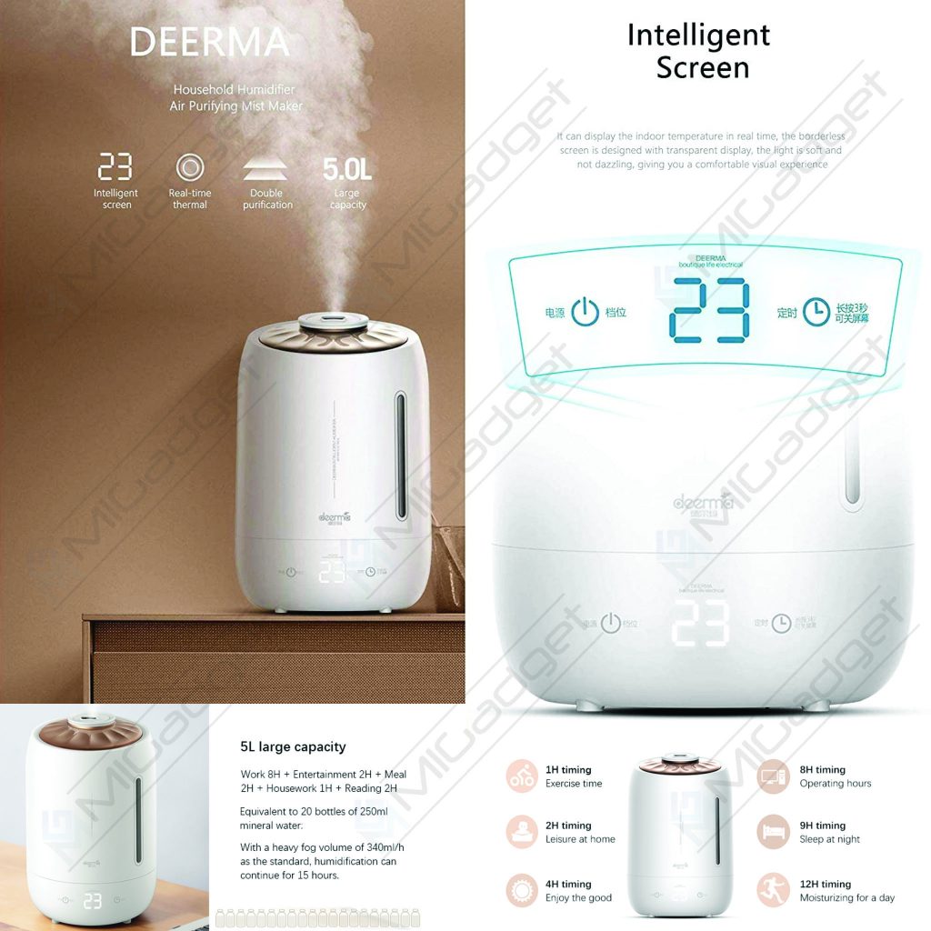 Xiaomi Deerma F600 Air Humidifier 5L Touch Control with Timer - Rp 279. ...