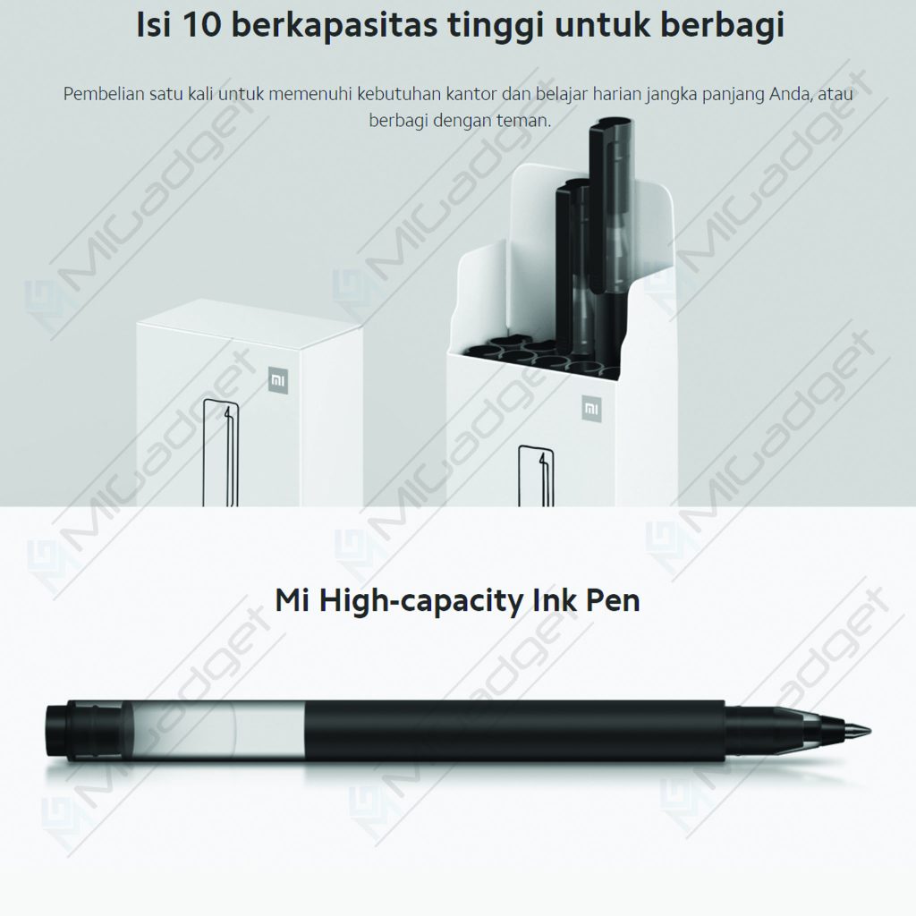 Mi High-Capacity Ink Pen – Pulpen Xiaomi Bolpoin Gel – Mi Gadget Malang