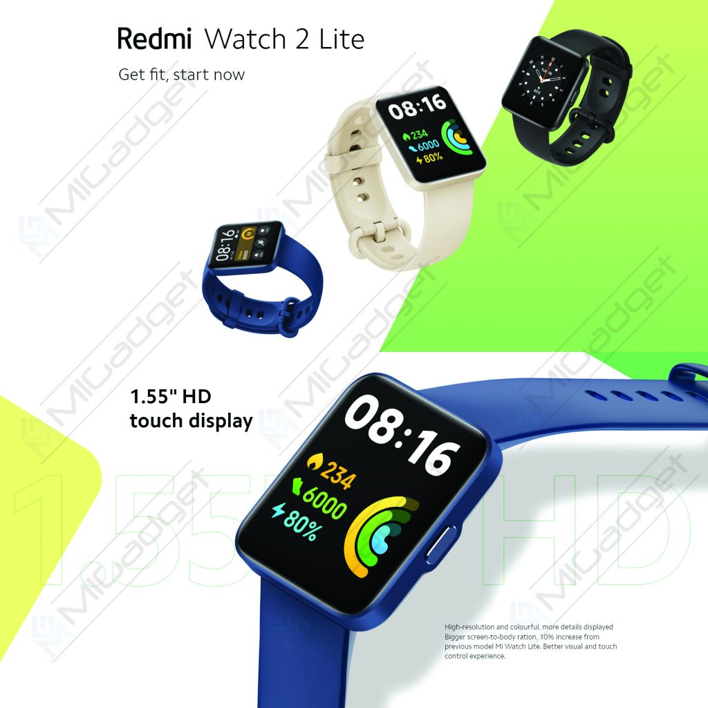 Redmi Watch 2 Lite Smartwatch - Jam Tangan Garansi Resmi - Mi Gadget Malang