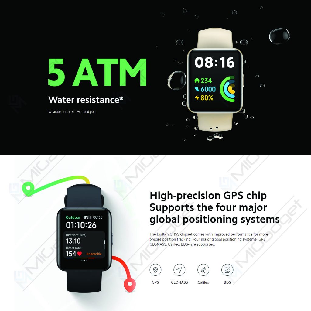 Redmi Watch 2 Lite Smartwatch – Jam Tangan Garansi Resmi – Mi Gadget Malang