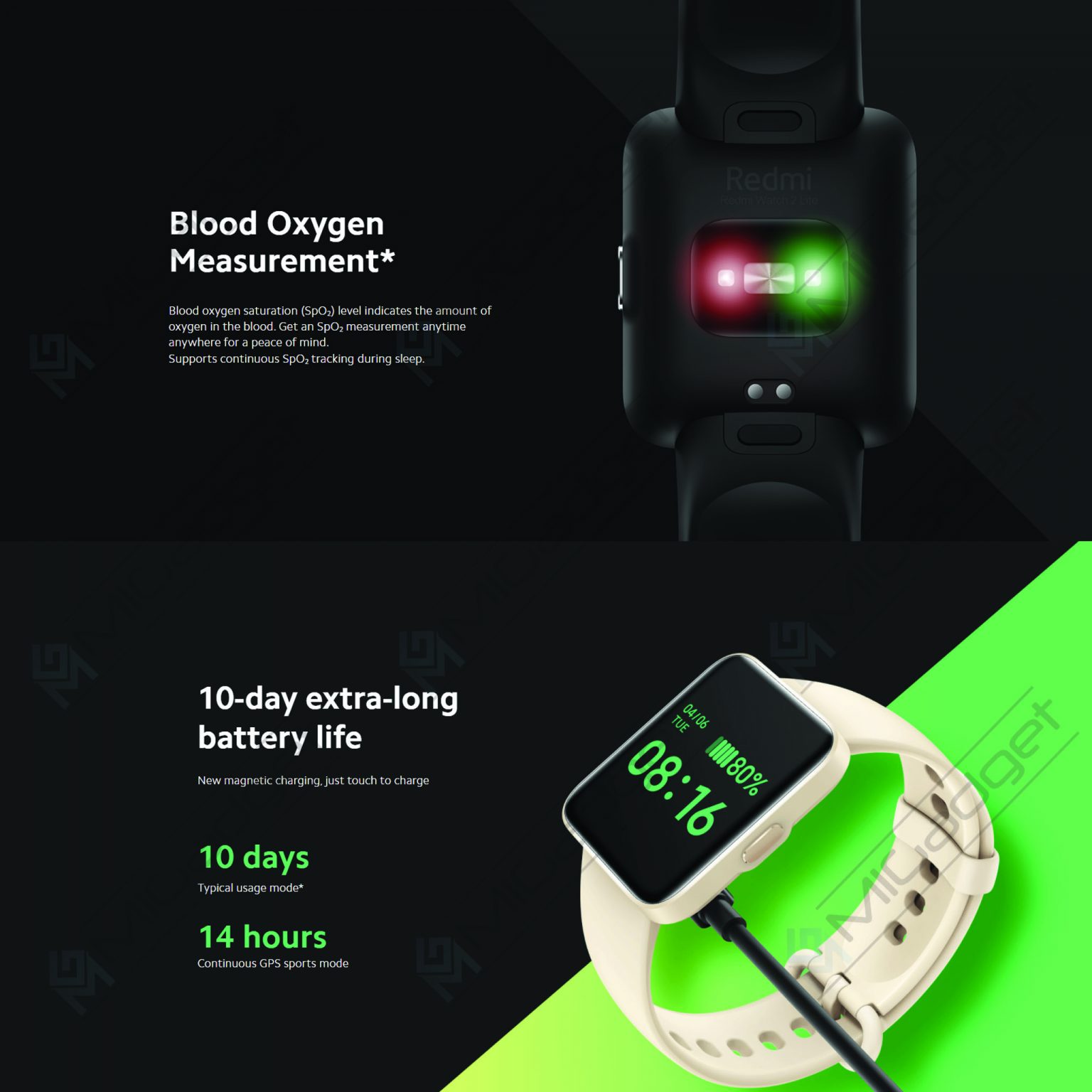 Redmi Watch 2 Lite Smartwatch – Jam Tangan Garansi Resmi – Mi Gadget Malang