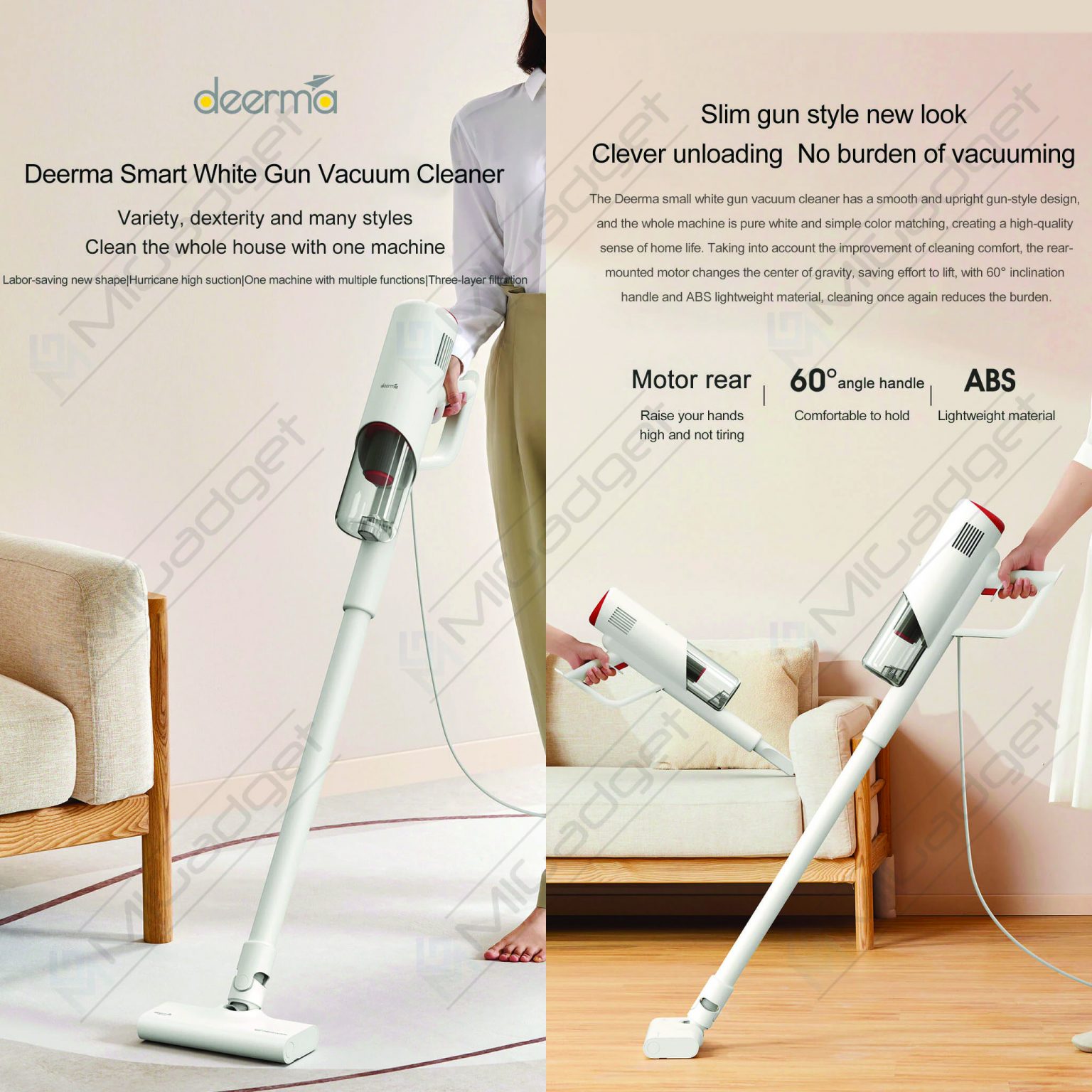 Deerma DX300 DX 300 15Kpa Handheld Vacuum Cleaner - Penghisap Debu - Rp ...