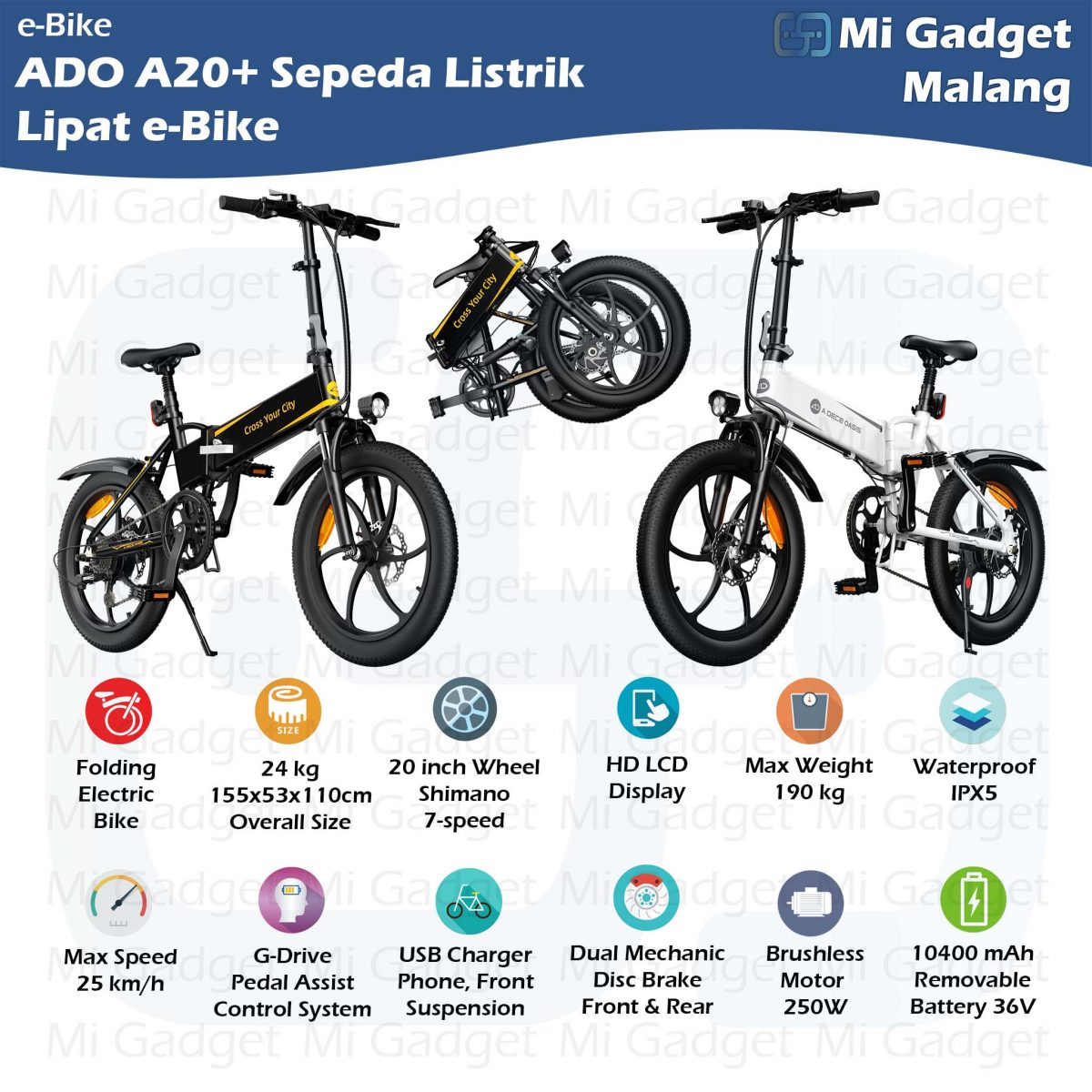 7 Harga Sepeda Listrik Malang Terbaik dan Tahan Air - Mi Gadget Malang