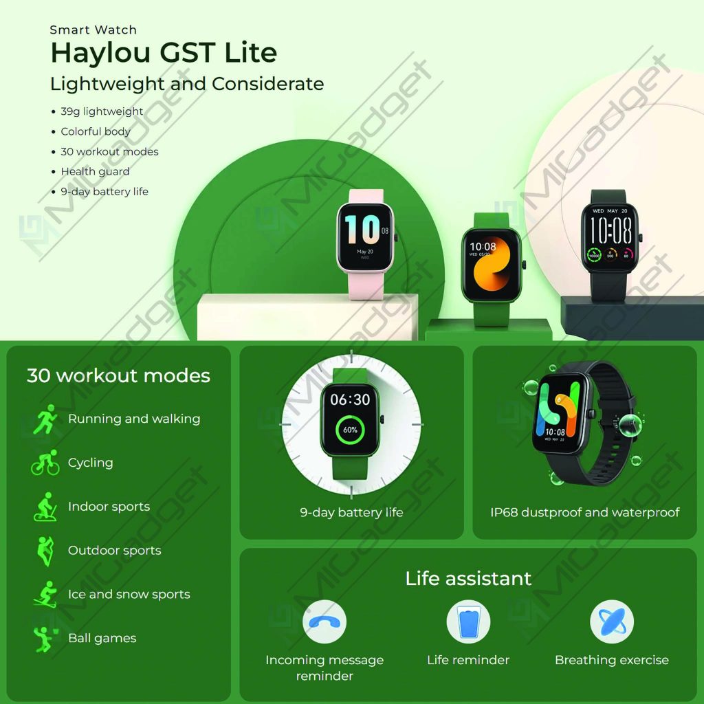 Smartwatch Haylou GST Lite LS13 Smart Watch Workout Jam Tangan Digital ...