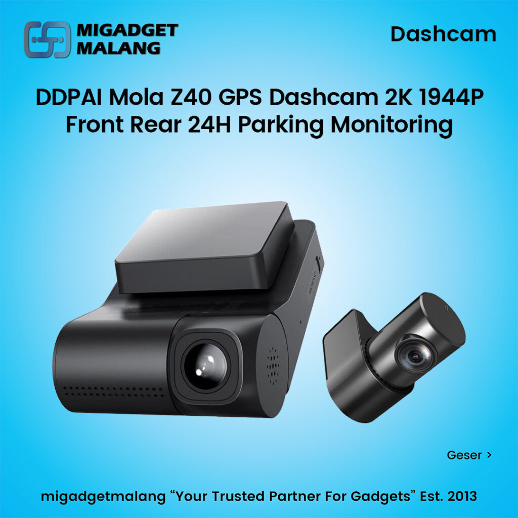 DDPAI Mola Z40 GPS Dashcam 2K 1944P Front Rear 24H Parking Monitoring ...