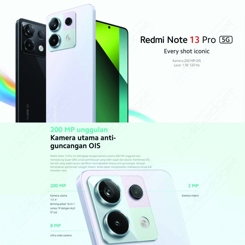 Redmi Note 13 Pro 5G 12/512 AMOLED 120Hz 200MP 67W Garansi Resmi - Mi ...