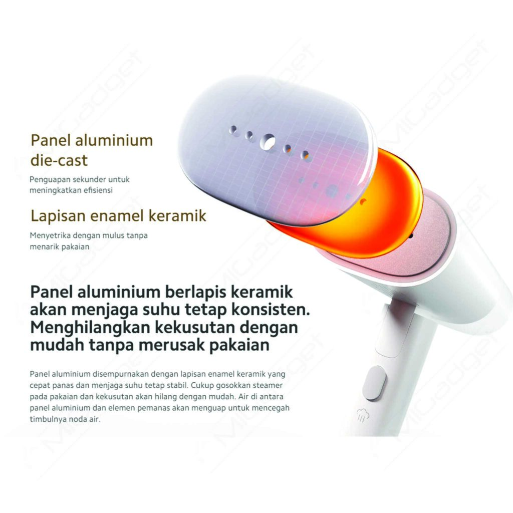 Xiaomi Handheld Garment Steamer Setrika Uap Steamer Baju Portable Lipat ...